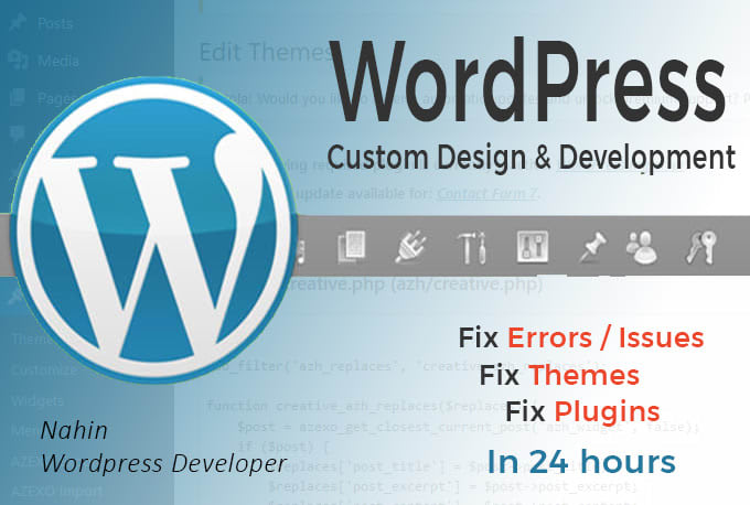 Fix any wordpress issue, problem and error in 6 hrs by Nahincj | Fiverr Fix any wordpress issue, problem and error in 6 hrs by Nahincj | Fiverr
