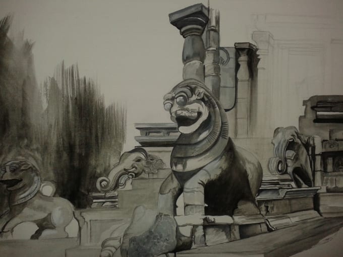 Draw the paintings on canves by Suranga_miraj | Fiverr