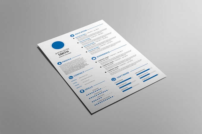 Design and redesign resume cv cover letter by Jhon_ikram | Fiverr