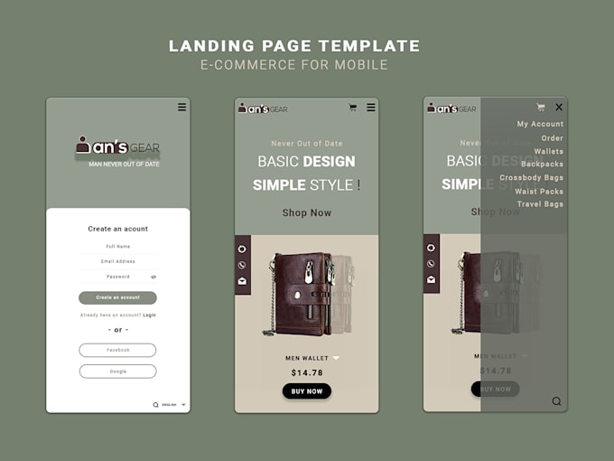 Design website template, psd mockup, redesign website on figma or xd by ...