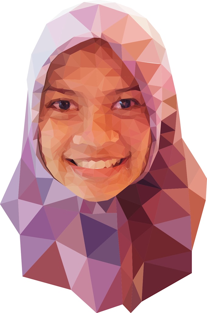 Draw a amazing low poly effect from your photo by Baguztaji07 | Fiverr