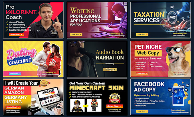 Design a clickable fiverr gig picture and gig image by Graphicsability ...