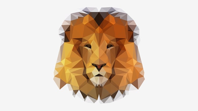 Create a low poly picture of an animal object or person by ...