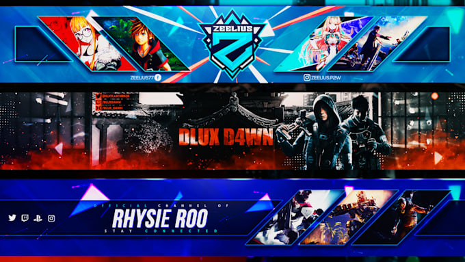 Create a mind blowing gaming banner and profile picture by ...