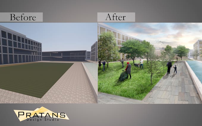 Do an architecture photoshop editing by Pratans | Fiverr