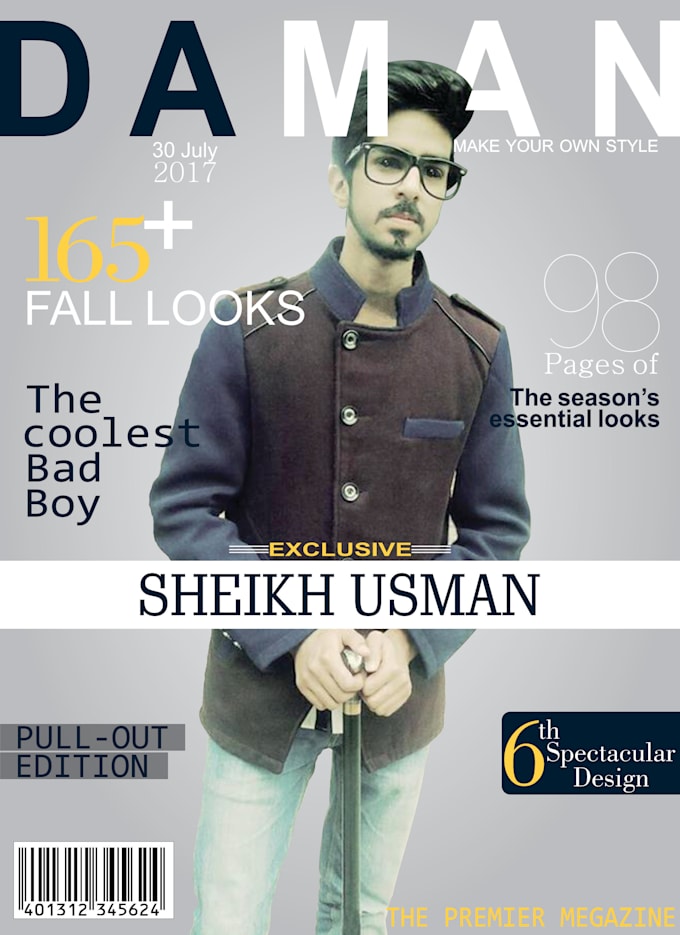 Make magazine cover, logo design by Sheikhusman2111 | Fiverr