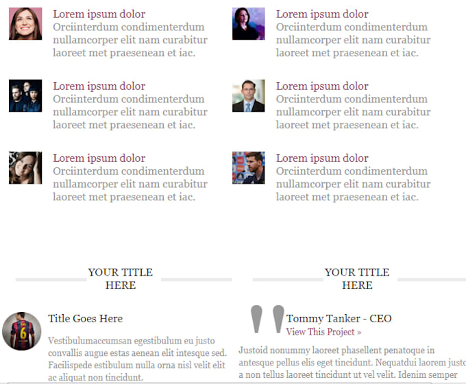 Convert psd to responsive website using html5 and css3 by Finux234 | Fiverr
