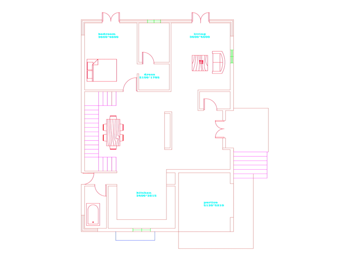 Make 2d floor planes drawings in autocad by Sandeeprajce | Fiverr