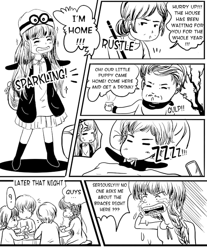 how to draw short comics