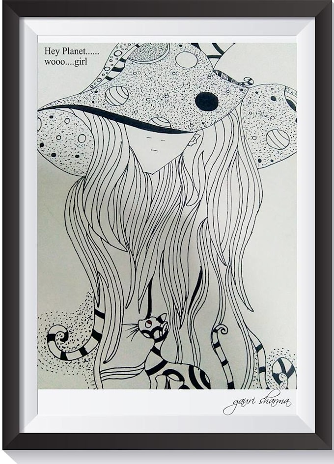 Draw a freestyle design, cartoon and doodle by Gauricreative | Fiverr