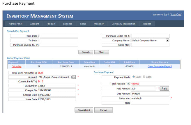 Develop point of sale, inventory management software by Tkbarowi | Fiverr