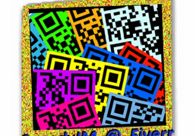 Provide you 2 custom qr codes in great eye popping neon colors by ...