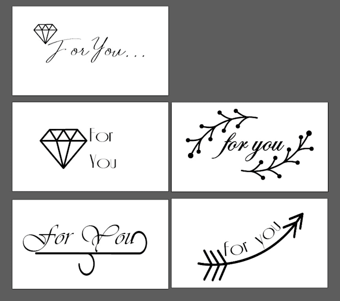 Design greeting card logo by Rukiyeek | Fiverr