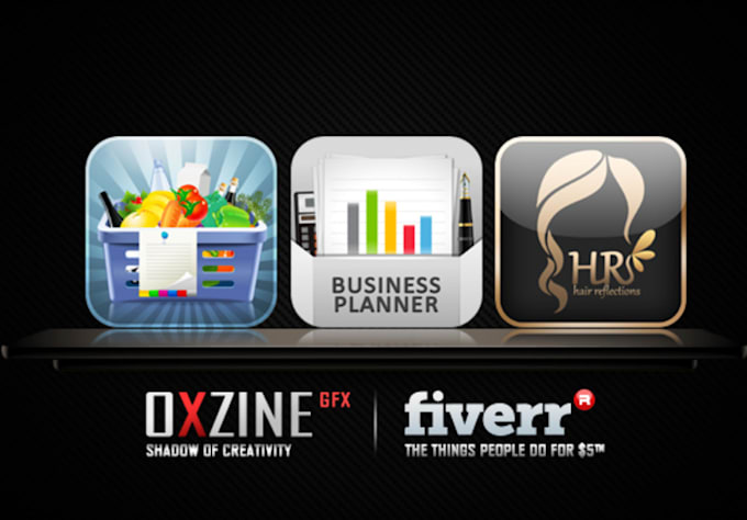 Design unique app icon with finest quality by Oxzine | Fiverr