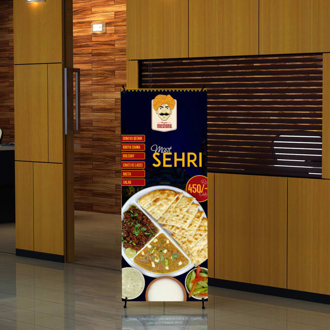 Design streamer or standee design for your brand by Nasirmughal73 | Fiverr