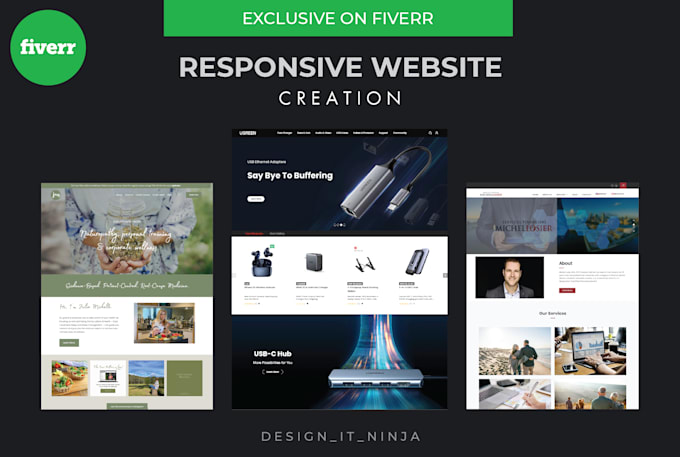Design professional website for your business by Design_it_ninja | Fiverr