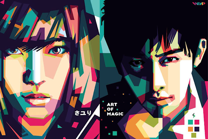 Make your photo into wpap pop art style by Udik_urban | Fiverr