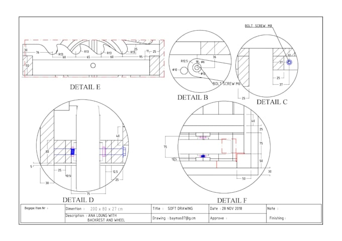 Production assembly all types of furniture indoor and outdoor autocad ...