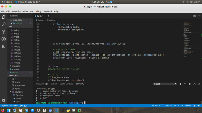 Tech you to perform face recognition with python library by Eswargog | Fiverr
