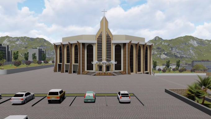 Design a church building for 8000 people by Brianshayo | Fiverr