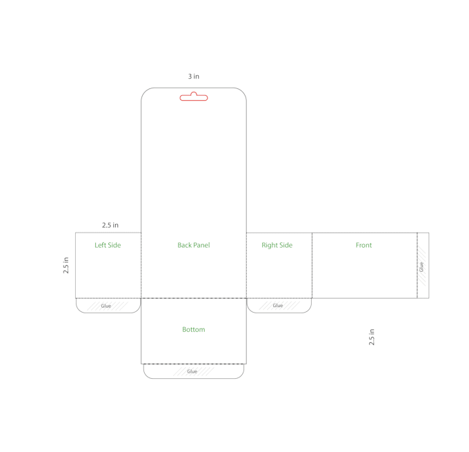 Provide pdf die line template for your box by Labelmaster | Fiverr