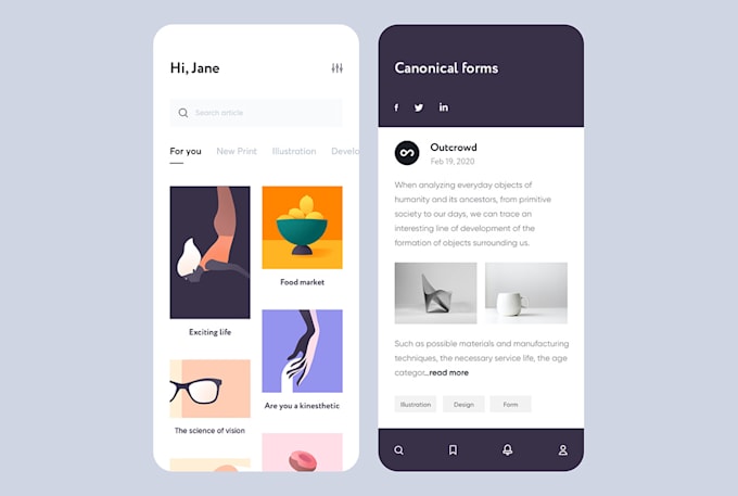 Design creative app ui screens by Designer_47 | Fiverr