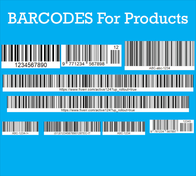 Design custom and modern bar code and qrcode by Active124 | Fiverr