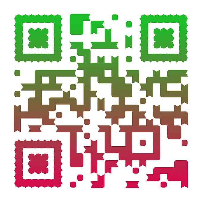 Create best multicolor qr code with any logo by Prashantpand844 | Fiverr