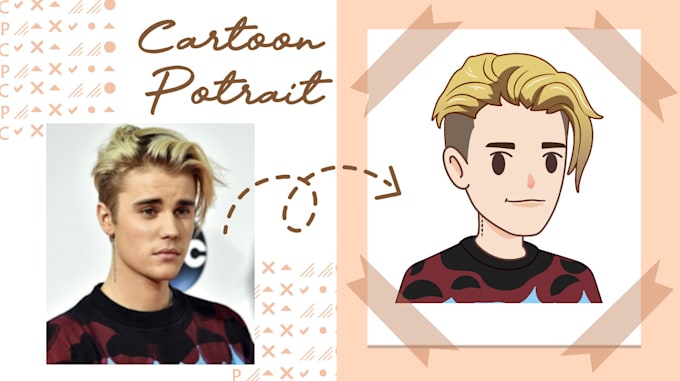 Convert your photo into cute cartoon portrait vector by Master_cartoon ...