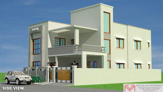 Create a detailled architectural design and plan using autocad by ...