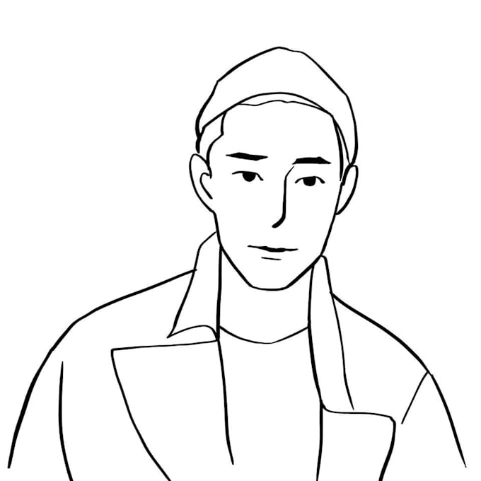 Be simple black and white and beautiful avatar design by Wangzhongyang ...