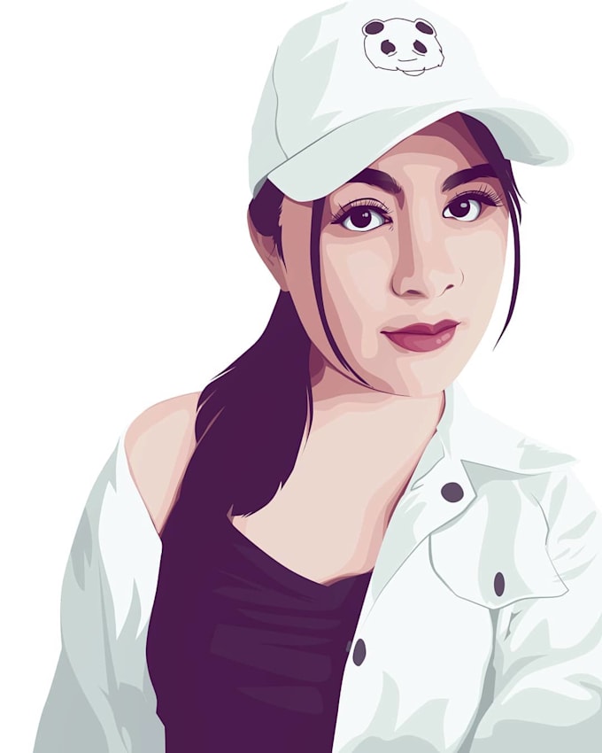 Draw your face into vector art by Indrayudistira8 | Fiverr