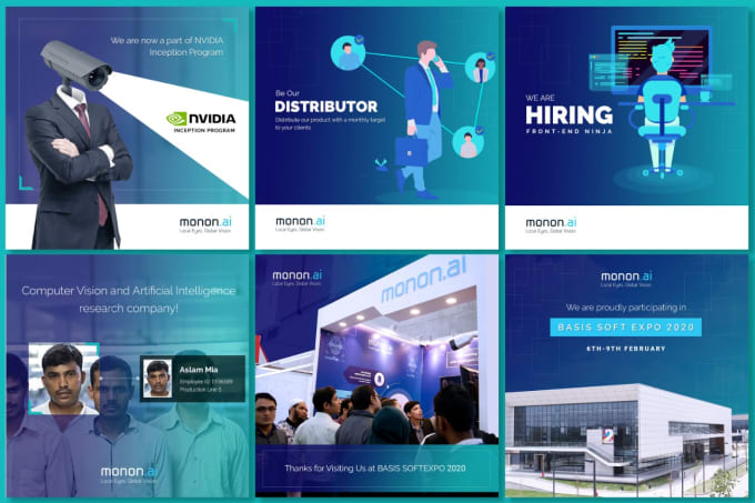 Design attractive social media posts for your company by Kinative | Fiverr