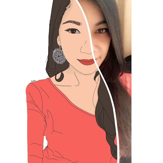 Draw your self portrait by Rhythmkashyap | Fiverr