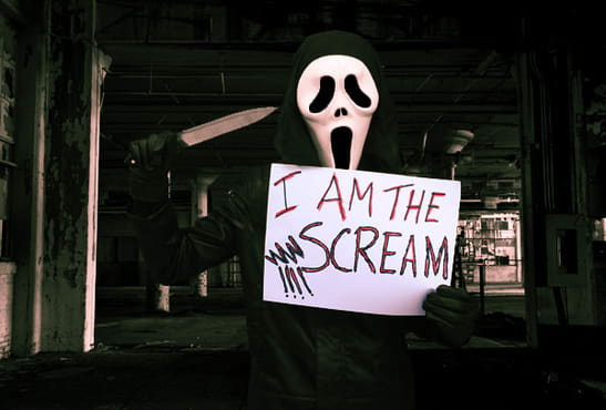 Take a video/photo of me saying/holding your message/ads as the scream ...