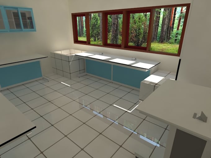 Help make a design laboratory with its rendering by Ariyowicaksono | Fiverr