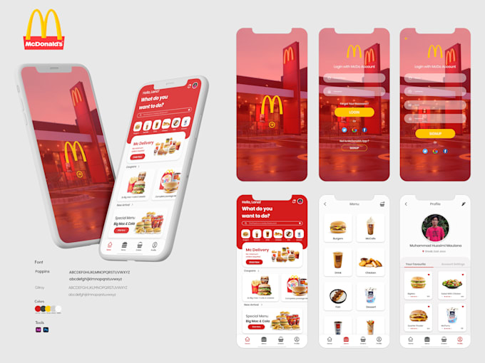 Design a modern mobile apps, template, mockup in figma by Mhmaulana ...