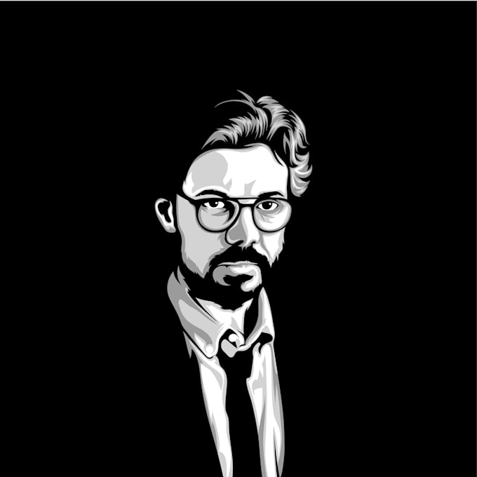 Draw simple vector art portrait from your photo by Heartcraft | Fiverr