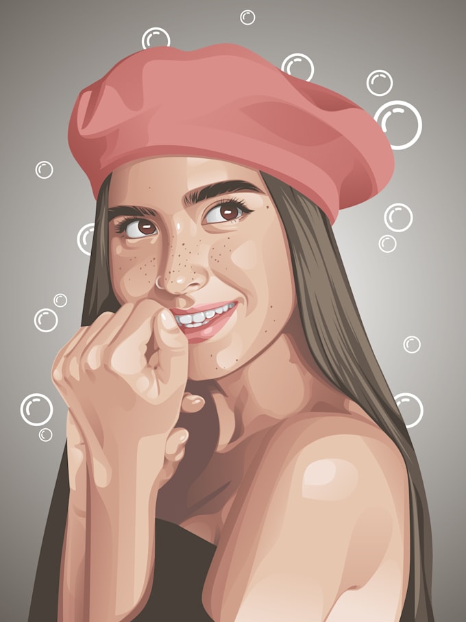 Do make a realistic cartoon face for you in my style by Rpvector | Fiverr