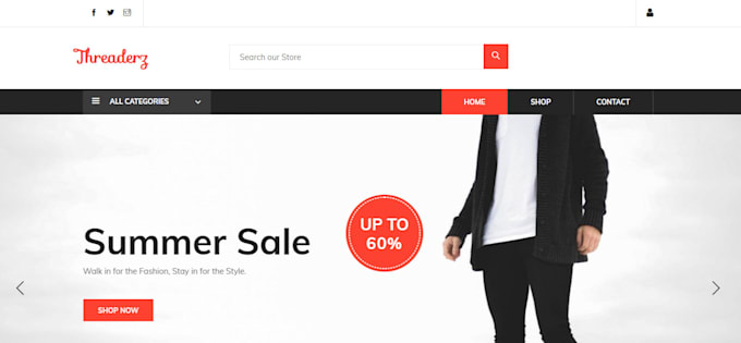 Develop Website Using Html Css Javascript And Bootstrap By Naahsor Fiverr