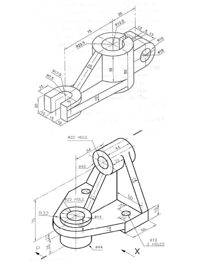Help you create 3d drawings from your 2d sketch by Dinzwork | Fiverr