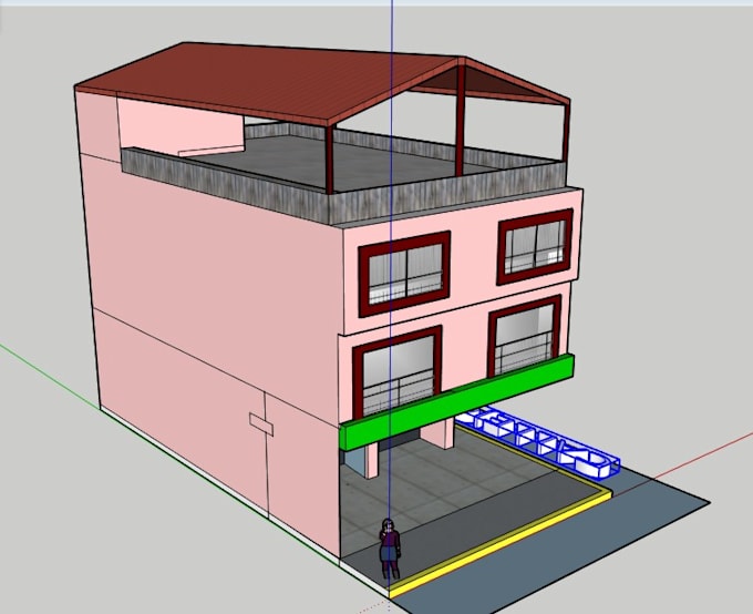 Create 2d exterior layout by Princefitness03 | Fiverr
