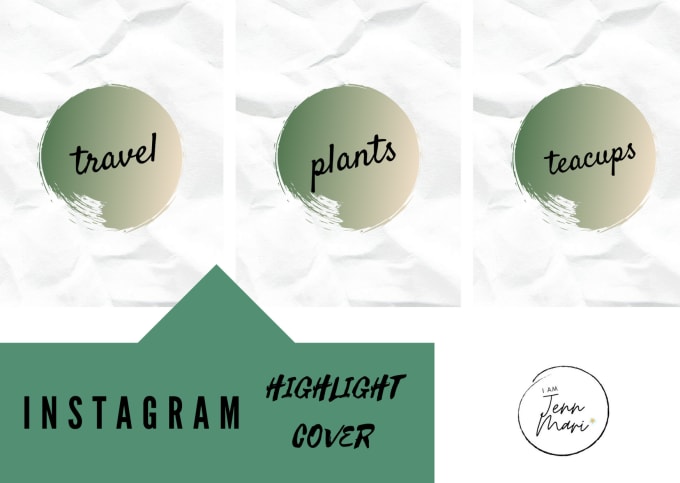 Create an eye catching instagram highlight cover by Jennmari | Fiverr