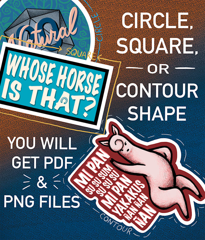 Design a sticker for you by Pokey_pony | Fiverr
