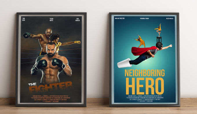 Make a unique and creative movie poster for your film by Slpunk | Fiverr