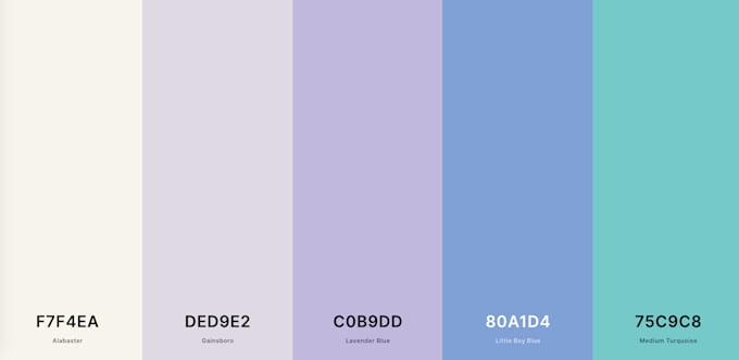 Choose custom color palette for your site feed with color codes by ...