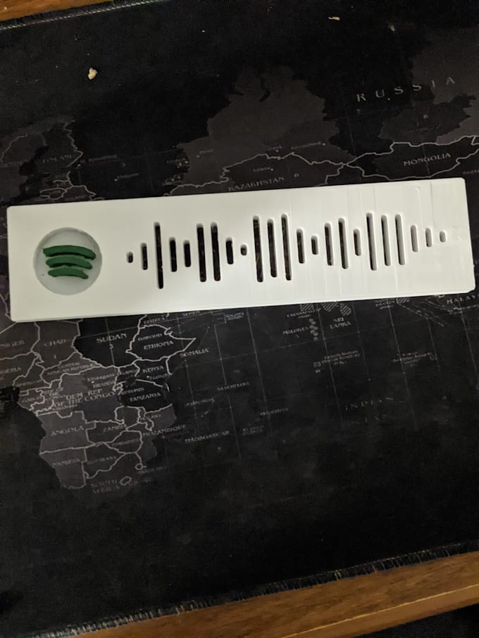 3d print your desired spotify song code by Danilofigueroa | Fiverr