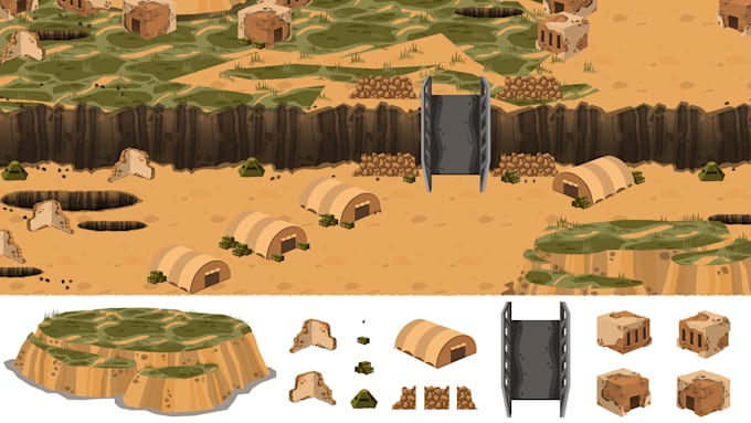 Create 2d top down environment art by Ewijdeveld | Fiverr