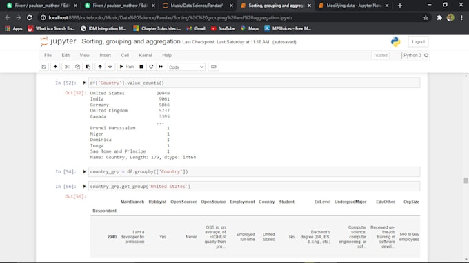 Analyse Data Using Pandasnumpy And Matplotlib By Paulsonmathew Fiverr