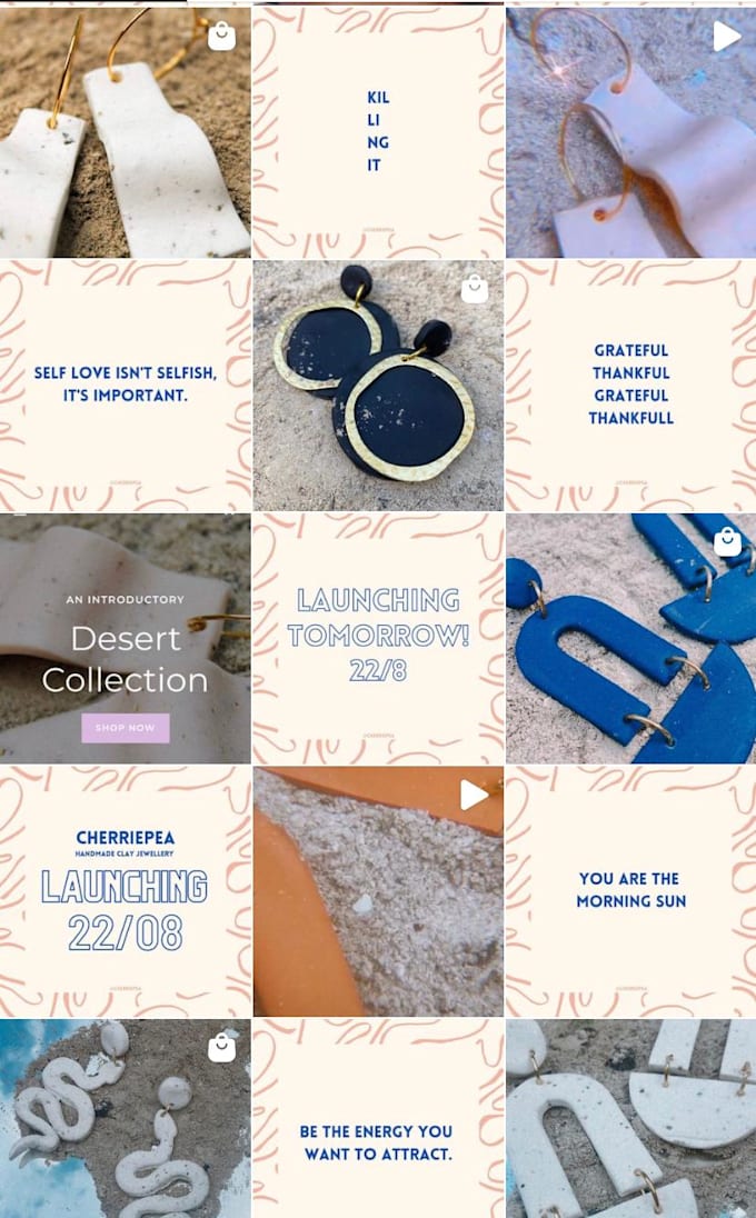 Create modern and eye catching instagram posts by Rifamerise | Fiverr